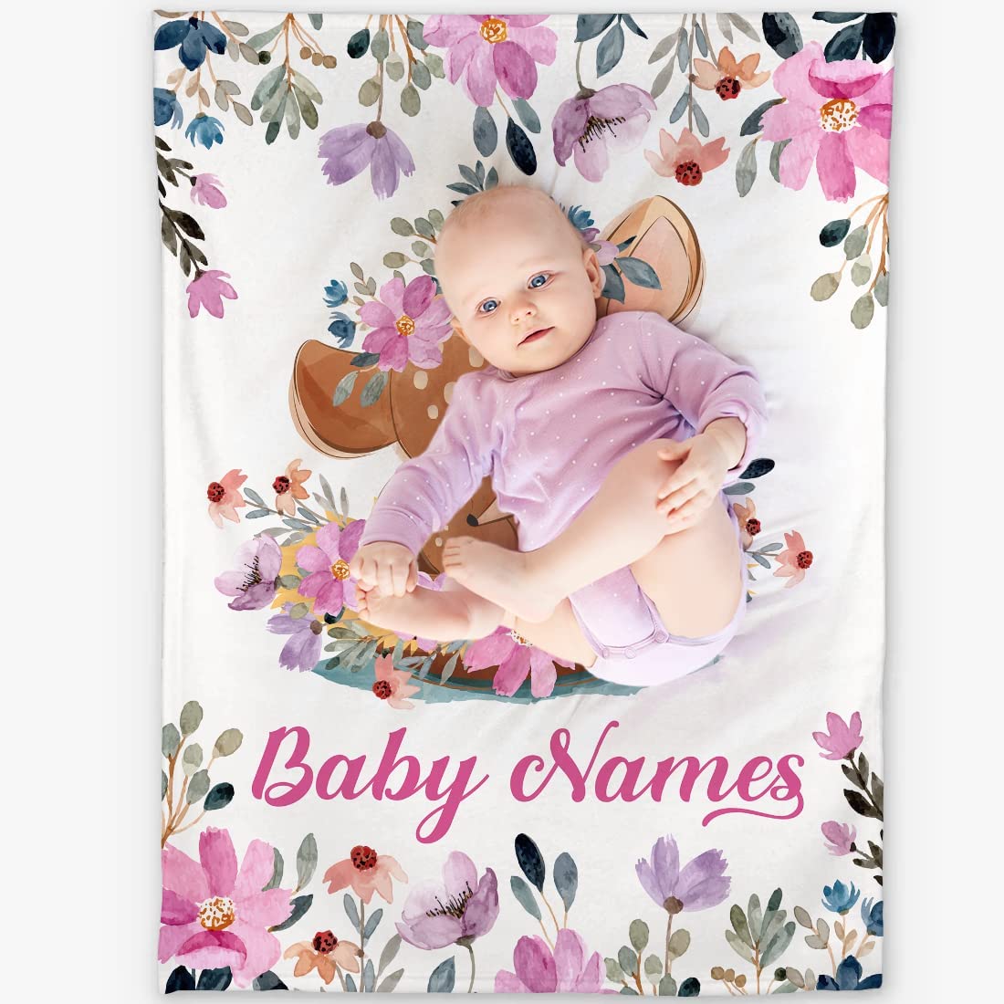 Personalized Baby Girl Blankets